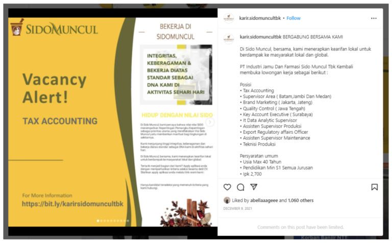 Contoh Postingan Lowongan Kerja Terbaik Menggunakan Media Sosial - Top ...