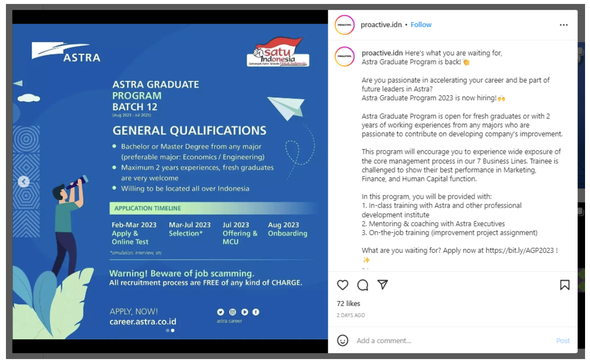 Contoh Postingan Lowongan Kerja Terbaik Menggunakan Media Sosial - Top ...