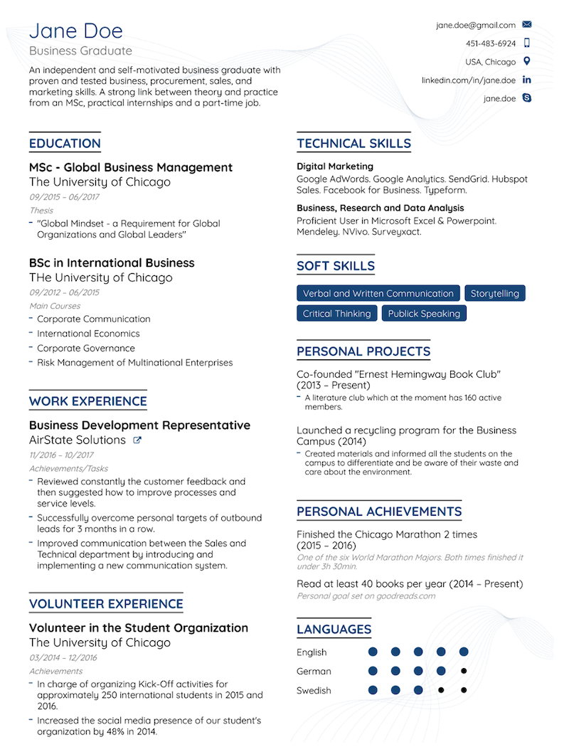 15 Best Student Resume Examples and Templates - GrabJobs
