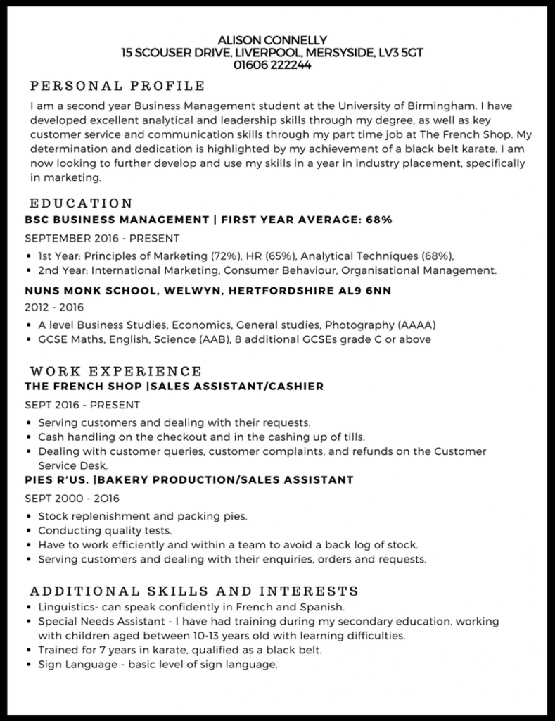 15 Best Student Resume Examples and Templates - GrabJobs