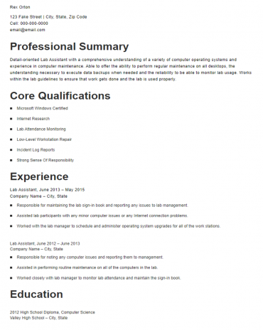 15 Best Student Resume Examples and Templates - GrabJobs