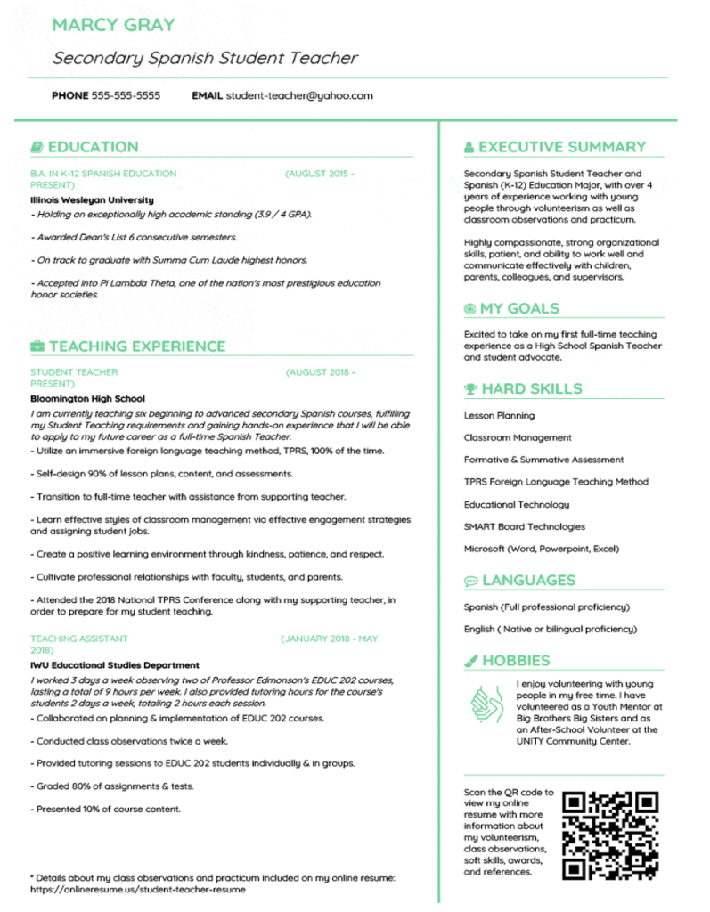 15 Best Student Resume Examples and Templates - GrabJobs