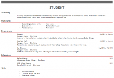 15 Best Student Resume Examples and Templates - GrabJobs