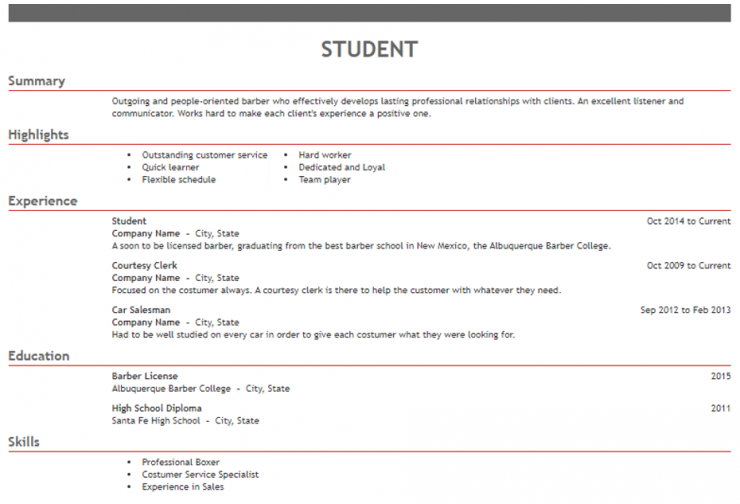 15 Best Student Resume Examples and Templates - GrabJobs