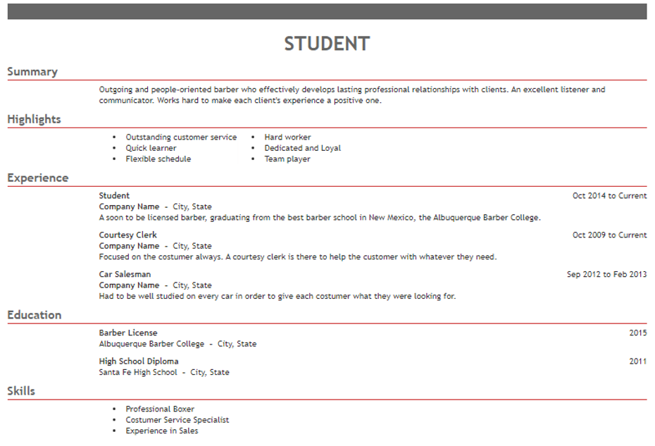 15 Best Student Resume Examples and Templates - GrabJobs